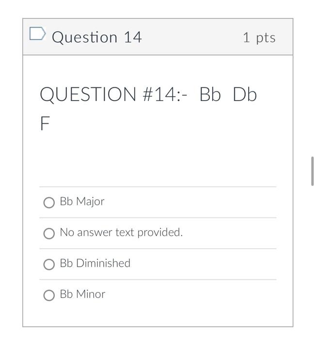 Solved Question 6 1 pts QUESTION \#6:- TRUE/FALSE Bb F=Bb | Chegg.com