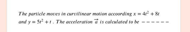 Solved The particle moves in curvilinear motion accoording x | Chegg.com
