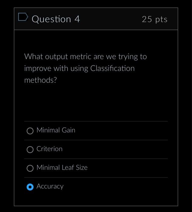 Solved What output metric are we trying to improve with | Chegg.com