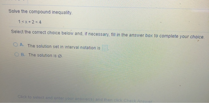 Solved Use interval notation to express the solution set and | Chegg.com