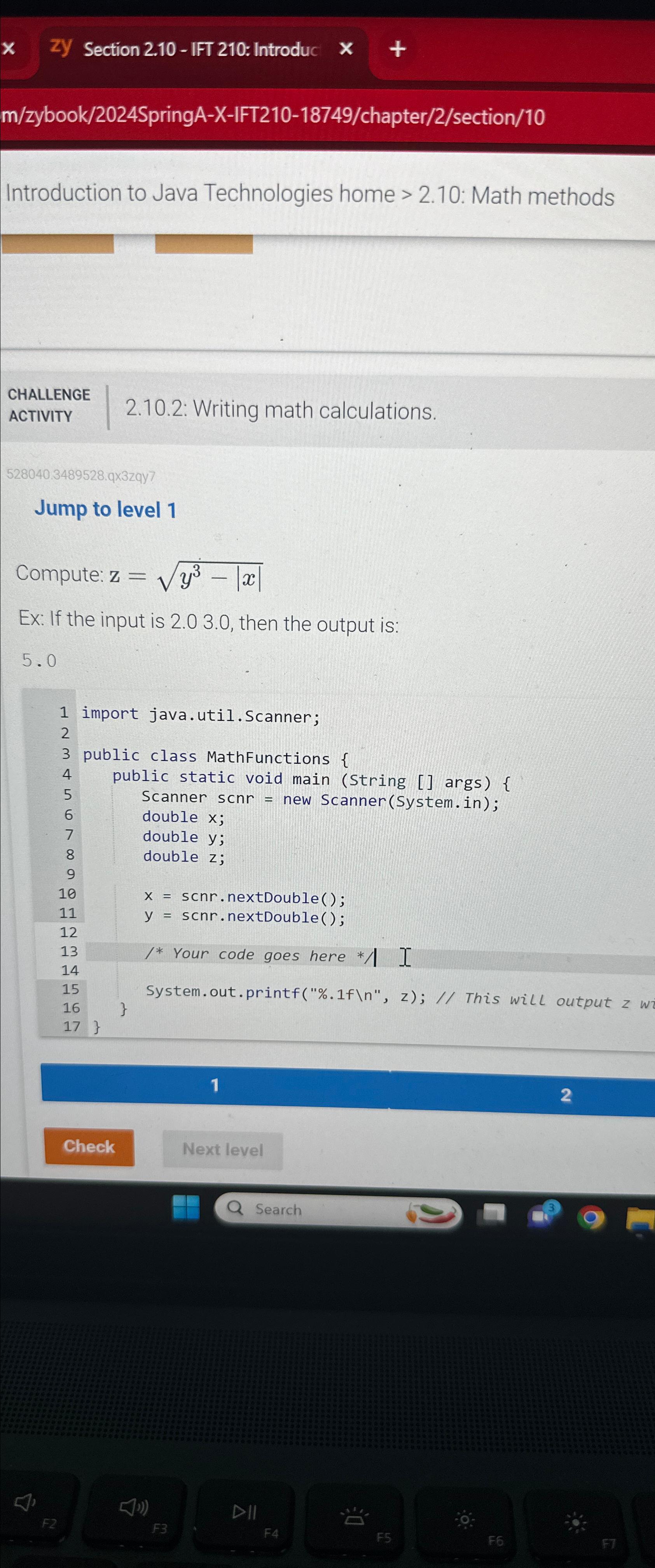 Solved zy Section 2.10 - ﻿IFT 210: | Chegg.com