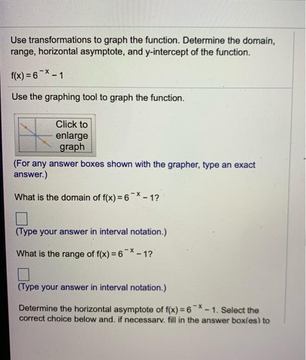 Solved Use transformations to graph the function. Determine | Chegg.com