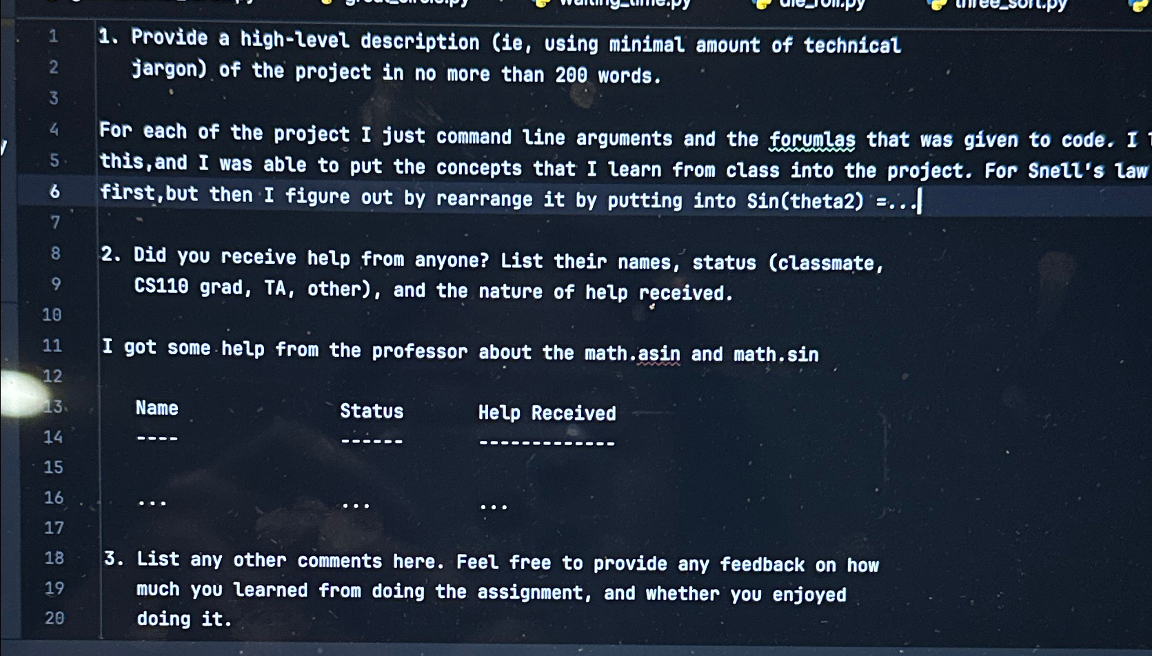 Solved Provide a high-level description (ie, ﻿using minimal | Chegg.com