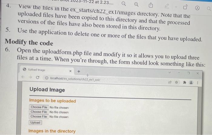 Solved Exercise 22-1 Work with uploads and images This | Chegg.com
