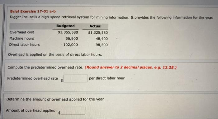 Solved Brief Exercise 17-01 a-b Digger Inc. sells a | Chegg.com