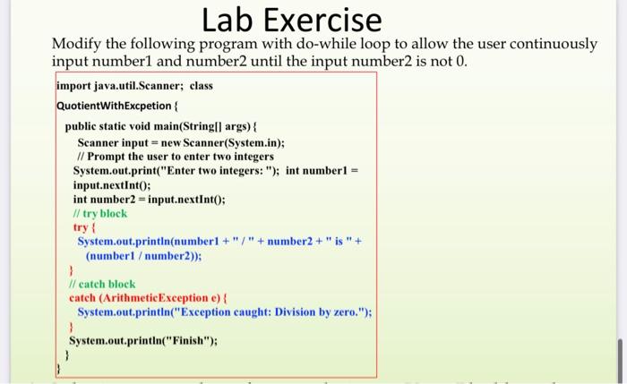 Solved Lab Exercise Modify the following program with | Chegg.com