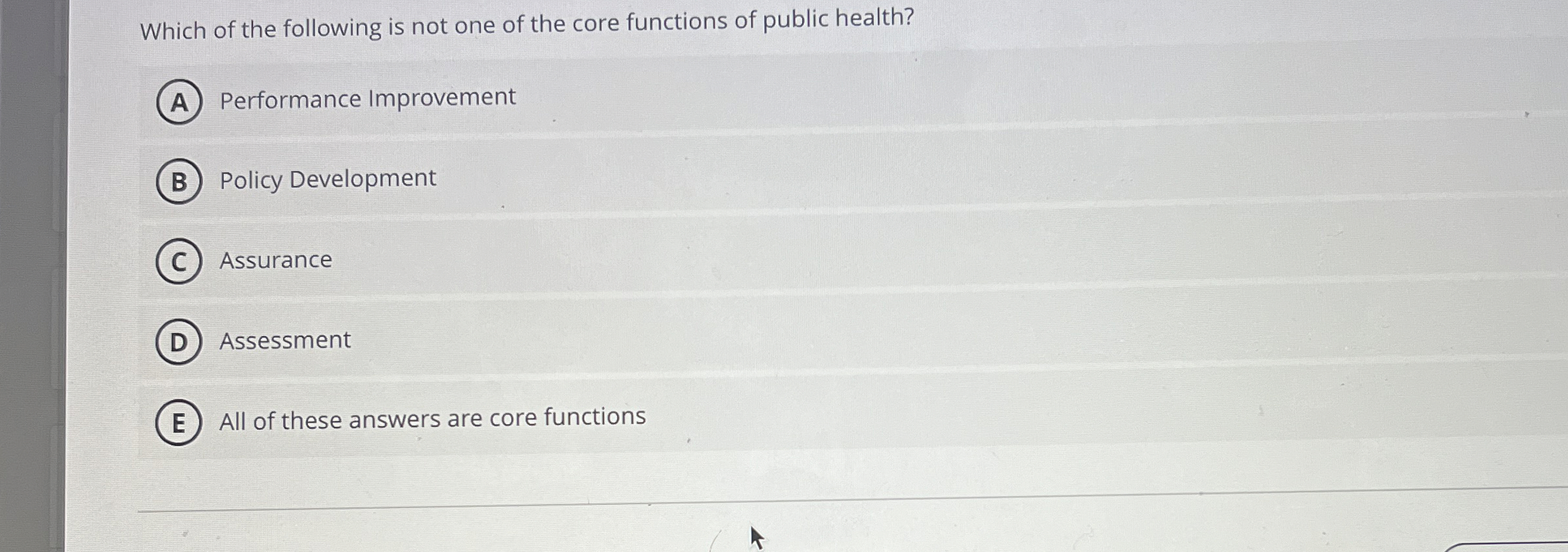Solved Which of the following is not one of the core | Chegg.com