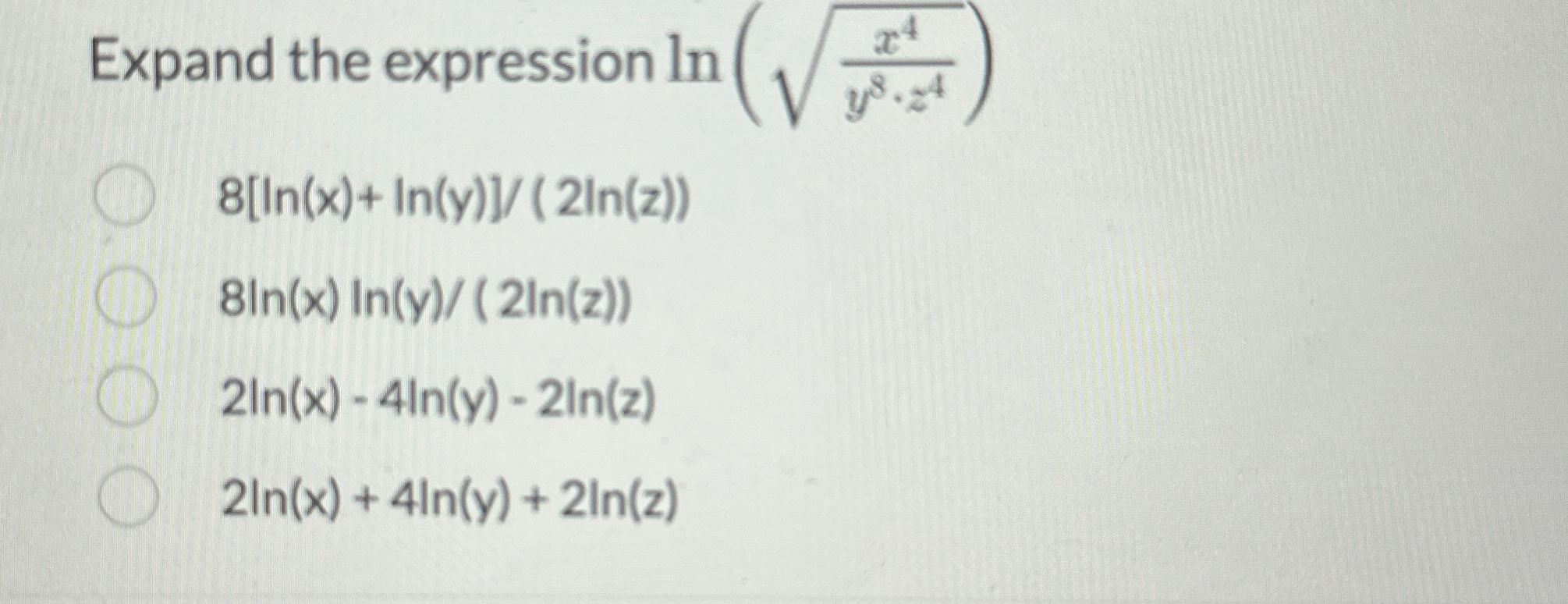 Solved Expand the expression | Chegg.com