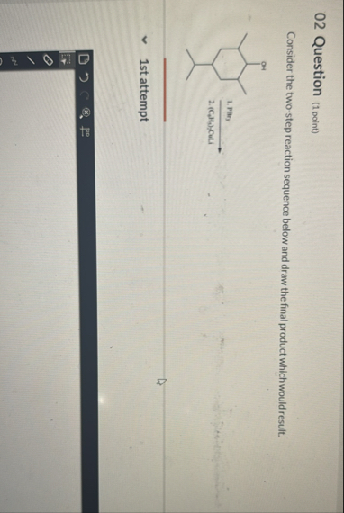 02Question (1point)Consider the two-step reaction | Chegg.com