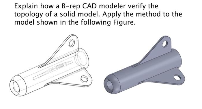 Solved Explain how a B-rep CAD modeler verify the topology | Chegg.com