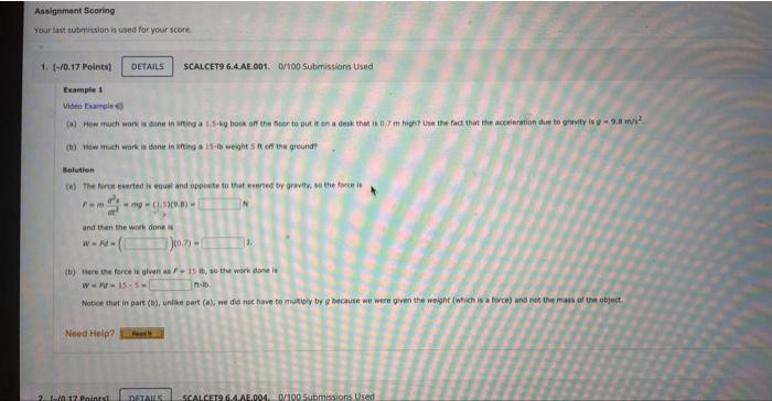 Solved Witeo Earmele 4 ) (b) Hew much work it done in ituta | Chegg.com