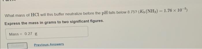 Solved A 150.0 mL buffer solution is 0.105 mol L−1 in NH3 | Chegg.com