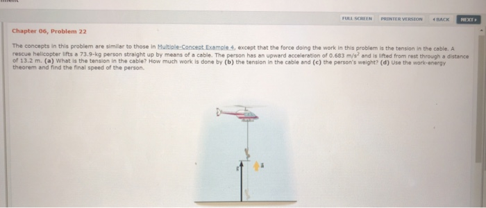 Solved FULL SCREEN PRINTER VERSION 4 BACK NEXT Chapter 06, | Chegg.com