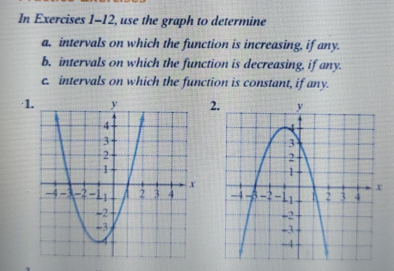 Solved In Exercises 1-12, use the graph to determine a. | Chegg.com