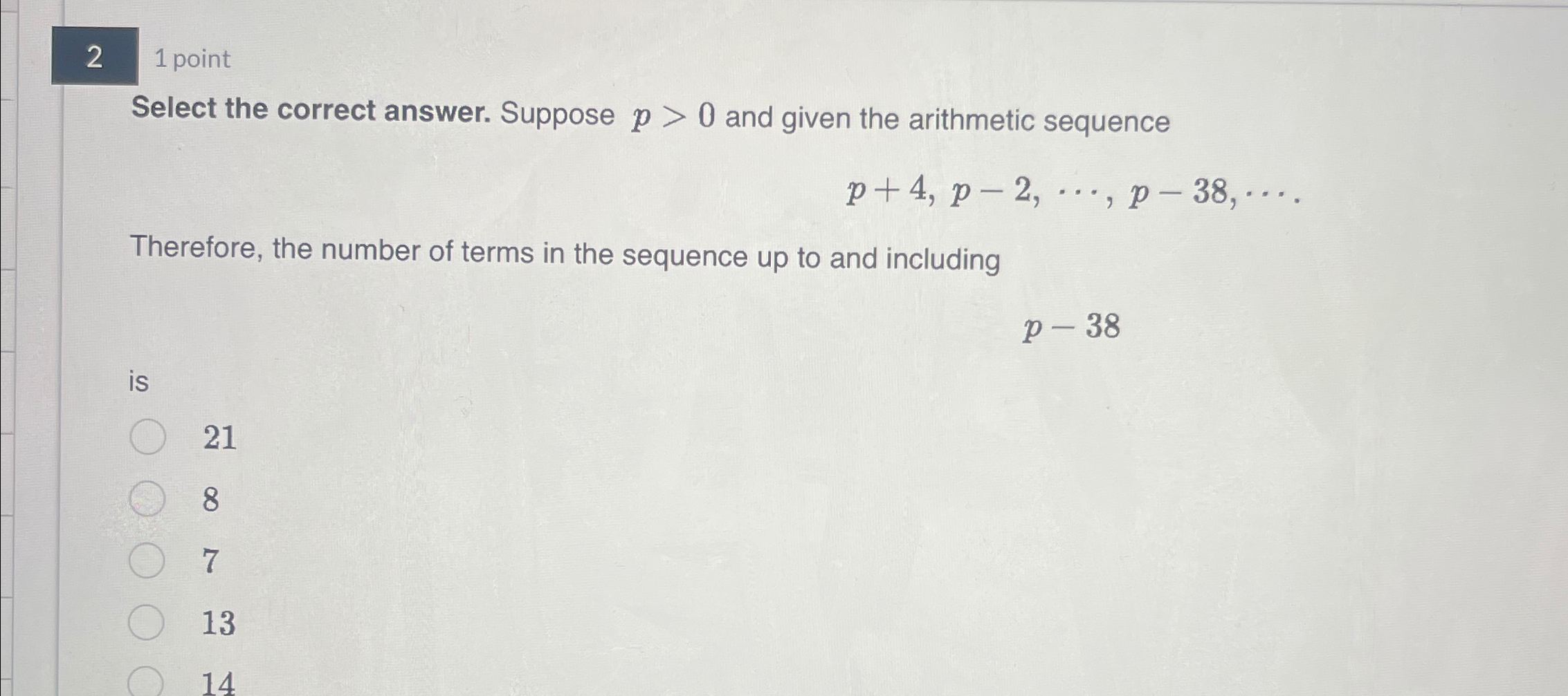 Solved 21 pointSelect the correct answer. Suppose p>0 and | Chegg.com Solved 21 pointSelect the correct answer. Suppose p>0 and | Chegg.com