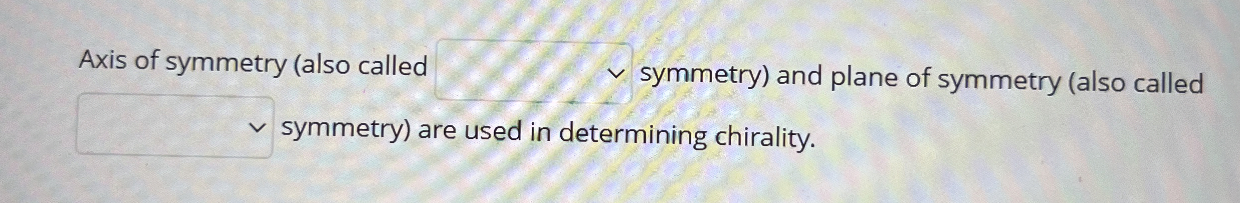 Solved Axis of symmetry (also called ﻿symmetry) ﻿and plane | Chegg.com