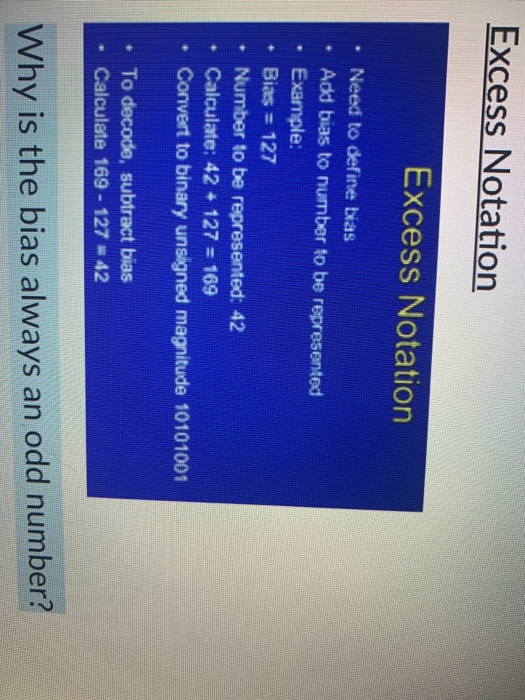 Solved Excess Notation Excess Notation . . Need to define | Chegg.com