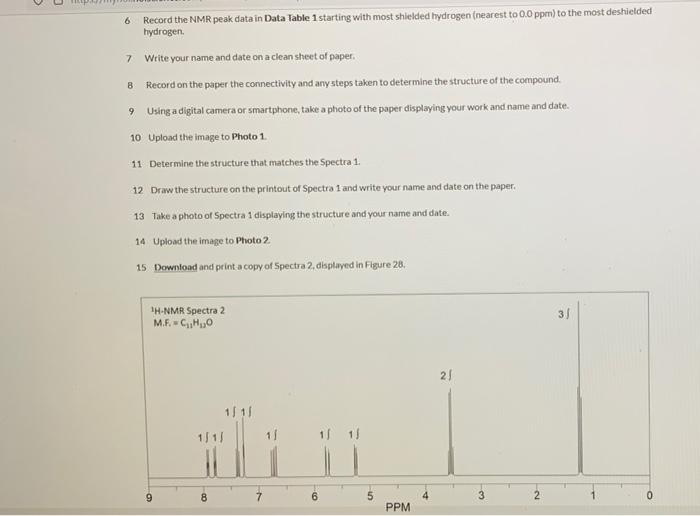 Solved In this exercise you will observe a proton NMR | Chegg.com