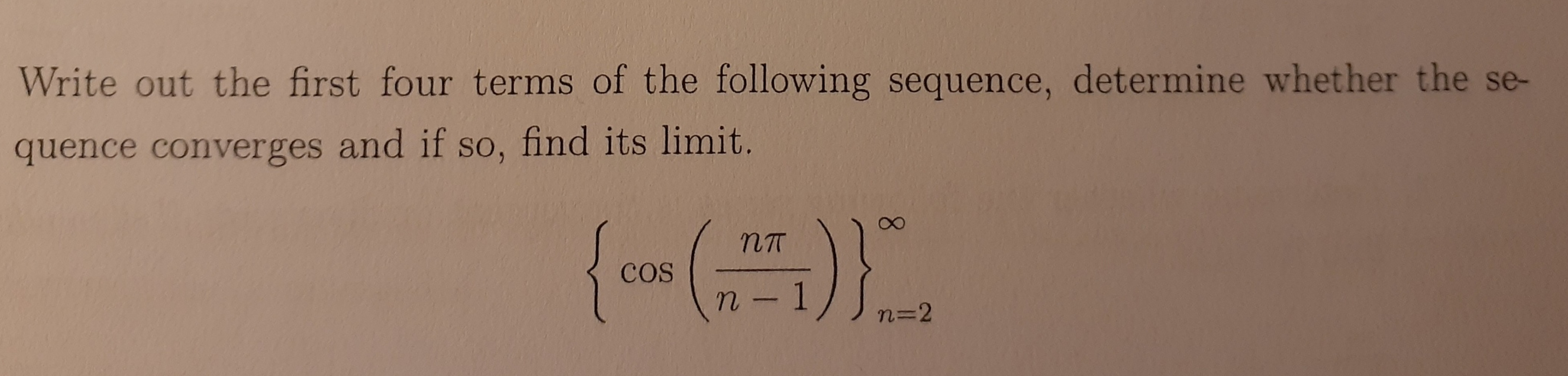 Solved Write out the first four terms of the following | Chegg.com