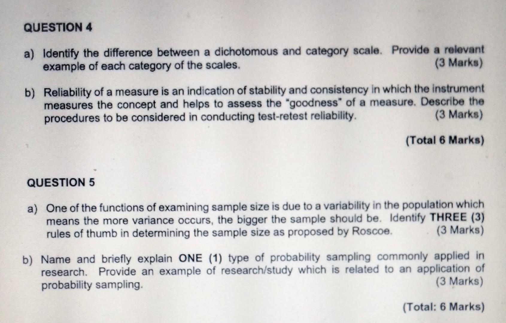 a) Identify the difference between a dichotomous and | Chegg.com