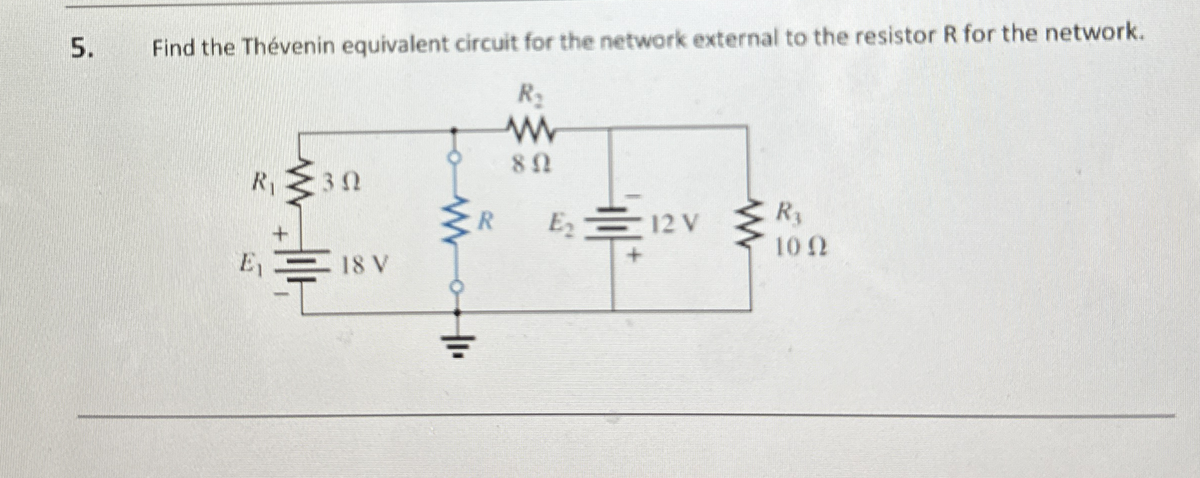 Solved Find the Thévenin equivalent circuit for the network | Chegg.com