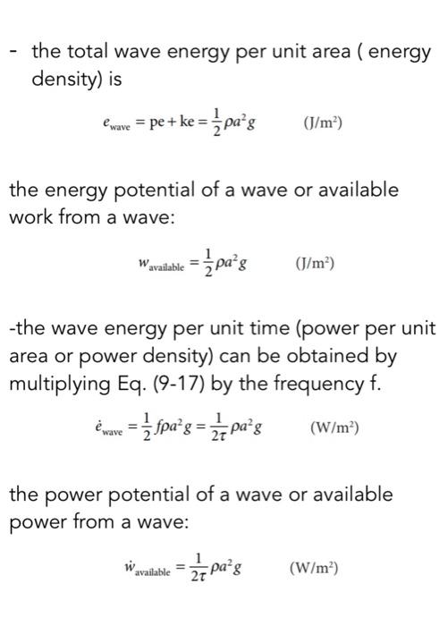 Solved 9-27 The average wave height of an ocean area is | Chegg.com