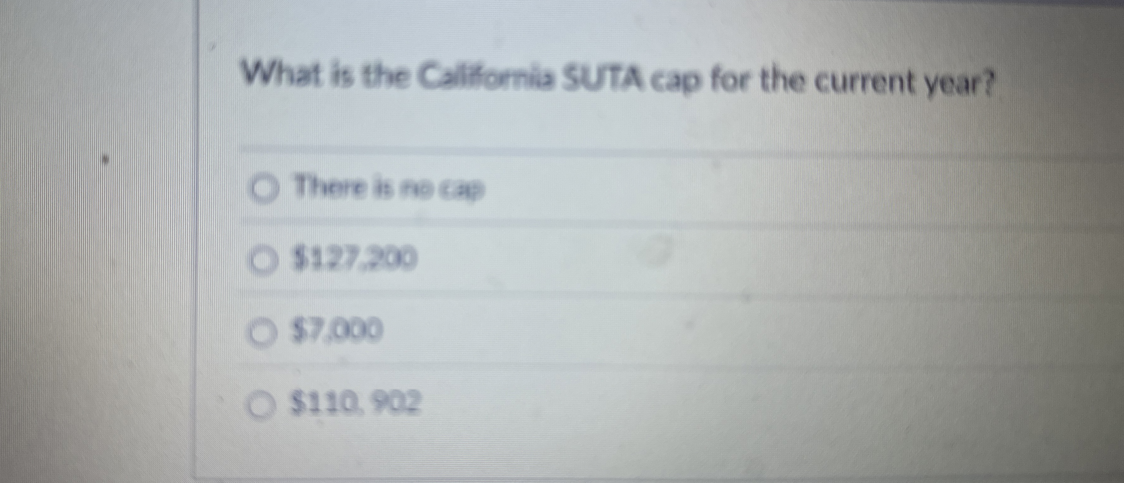 Solved What is the California SUTA cap for the current | Chegg.com