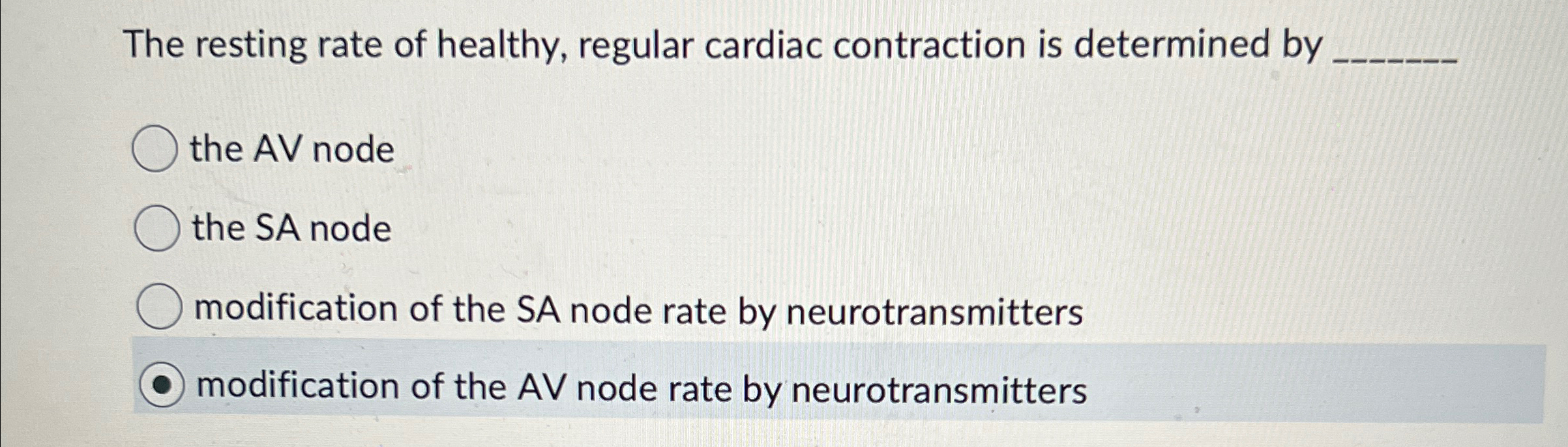 Solved The resting rate of healthy, regular cardiac | Chegg.com