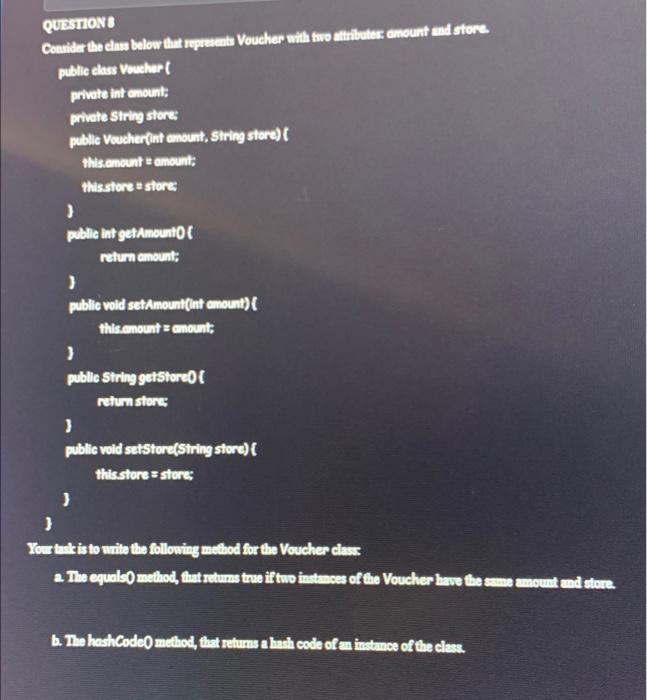 Solved QUESTIONS Consider the class below that represents | Chegg.com