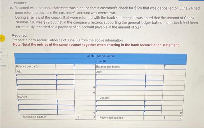 Solved Exercise 5-9 (Static) Bank reconciliation LO 5-3 | Chegg.com