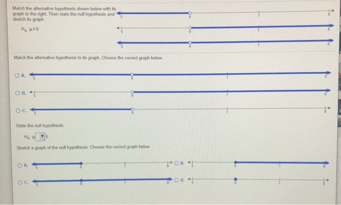 Solved Match the alternative hypothesis shown below with its | Chegg.com