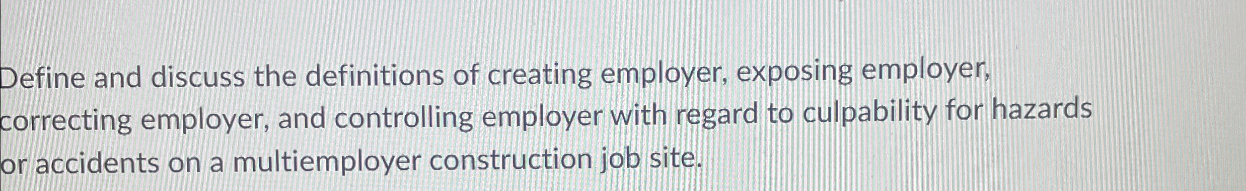 Solved Define and discuss the definitions of creating | Chegg.com