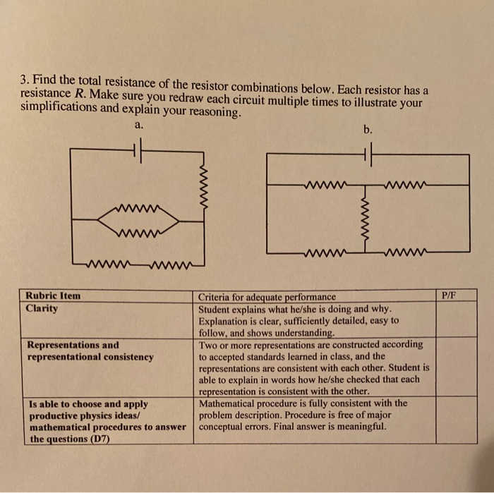Solved 3. Find the total resistance of the resistor | Chegg.com