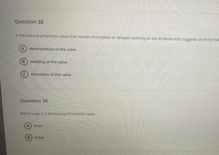 Solved Question 41 Abnormal rocking motion of a prosthetic | Chegg.com