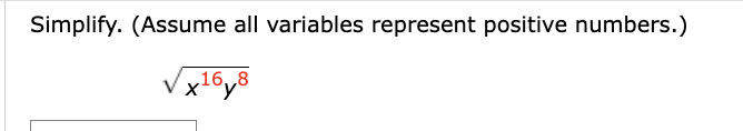 Solved Simplify. (Assume all variables represent positive | Chegg.com