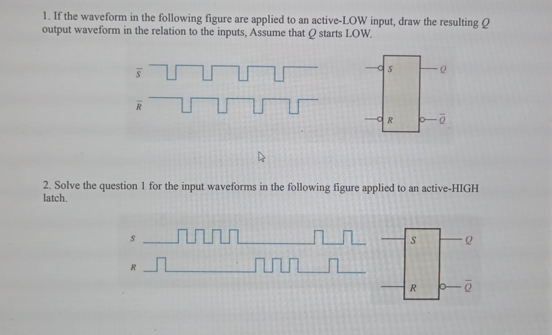 Solved 1 If The Waveform In The Following Figure Are