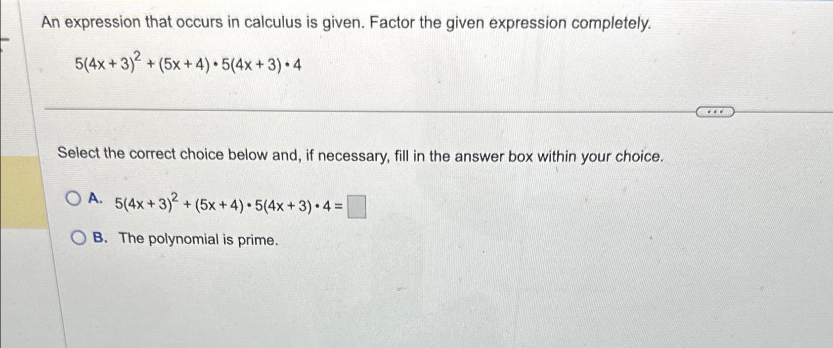 Solved An expression that occurs in calculus is given. | Chegg.com