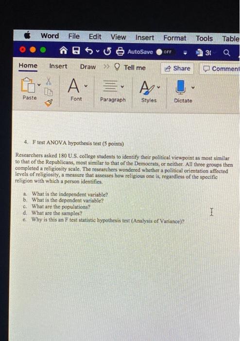 Solved OFT Word File Edit View Insert Format Tools Table Ô | Chegg.com