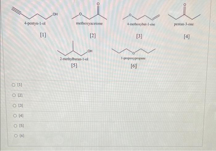 Solved Below is spectrum B. select the structure that | Chegg.com