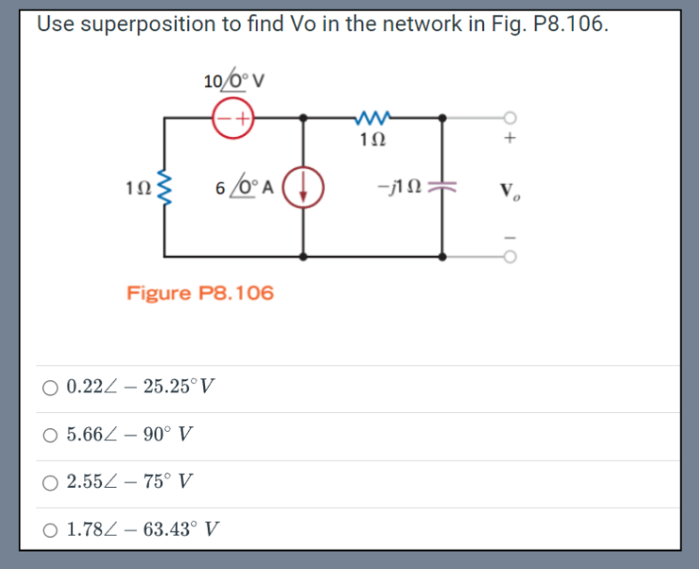 Solved Use superposition to find Vo in the network in Fig. | Chegg.com