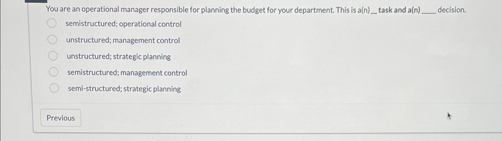 Solved You are an operational manager responsible for | Chegg.com