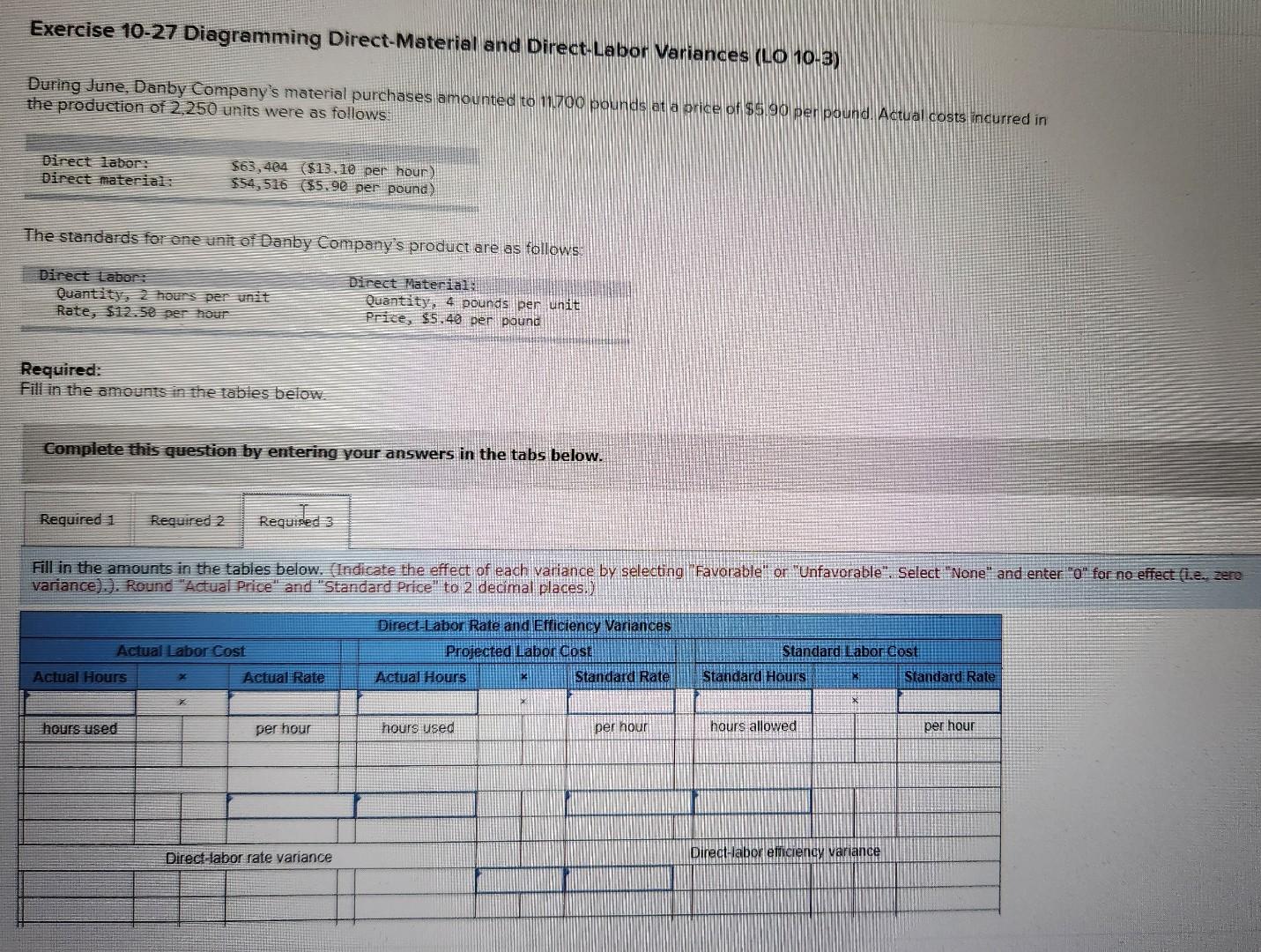 Solved Exercise 10-27 Diagramming Direct-Material and | Chegg.com
