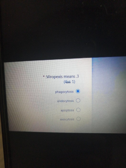 Solved Viropexis means 3 (ali 1) phagocytosis endocytosis | Chegg.com
