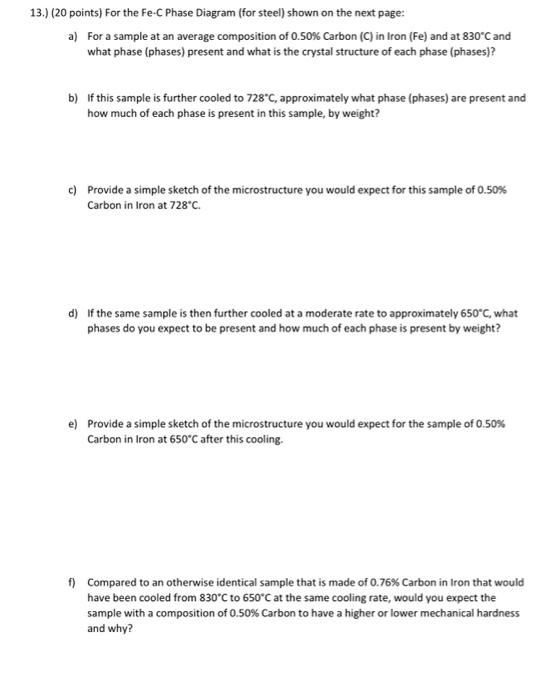 Solved c) Provide a simple sketch of the microstructure you | Chegg.com