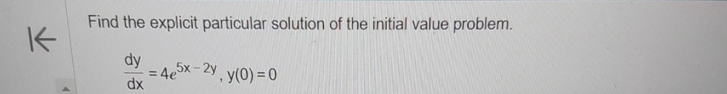 Solved Find the explicit particular solution of the initial | Chegg.com