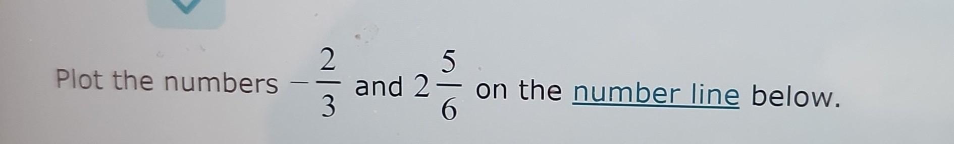 Solved Plot the numbers 5 27 and 22/12 on the number line | Chegg.com
