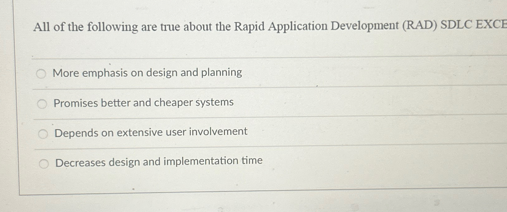 Solved All of the following are true about the Rapid | Chegg.com