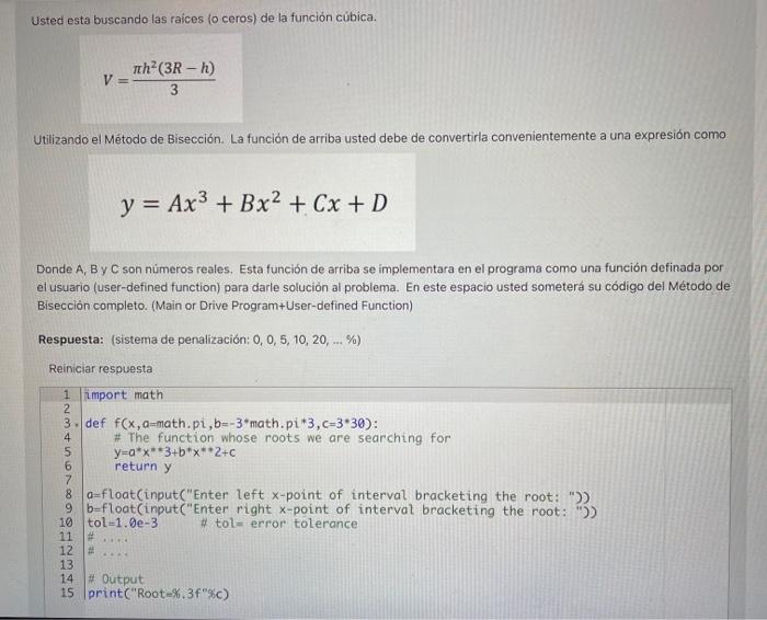 Usted esta buscando las raices (o ceros) de la | Chegg.com