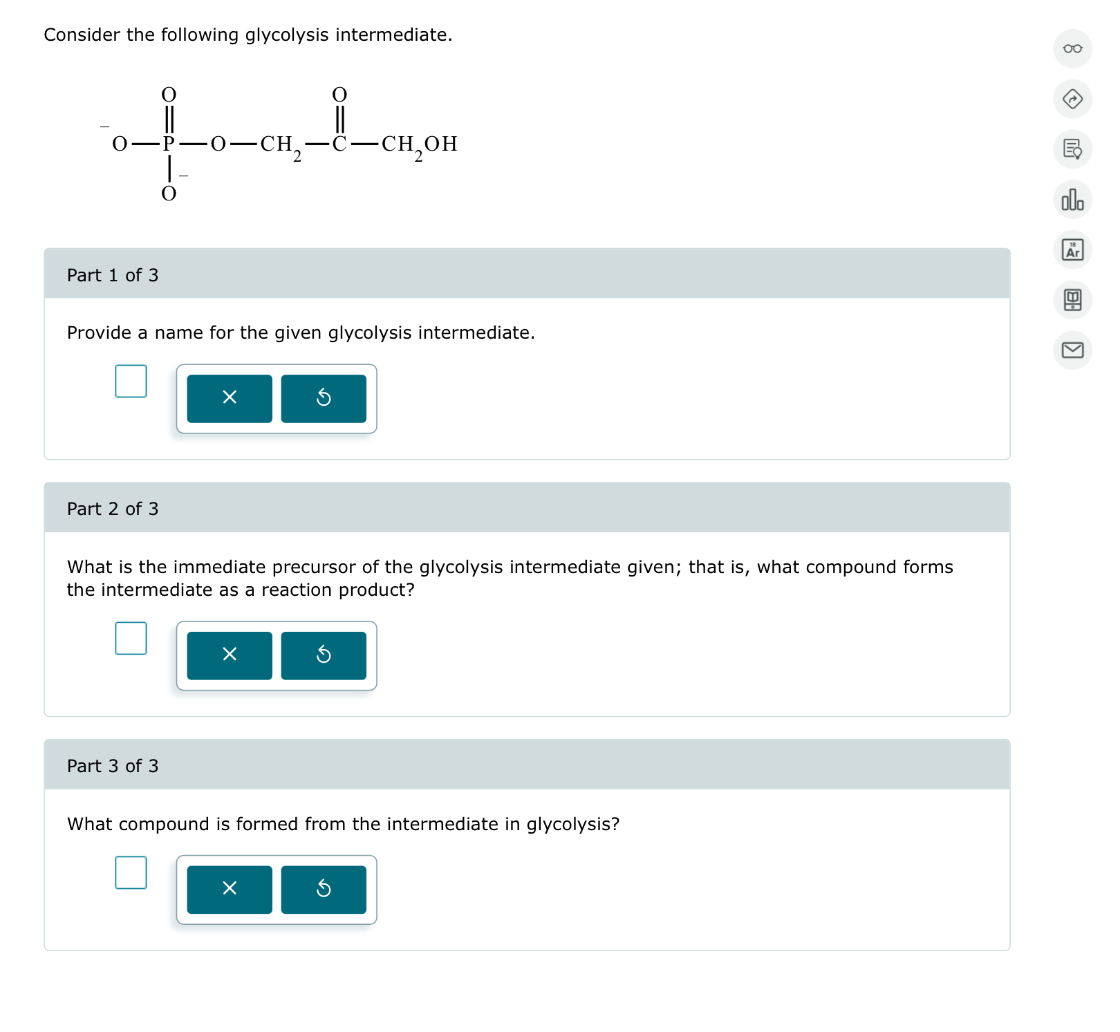 Solved Consider the following glycolysis intermediate.Part 1 | Chegg.com