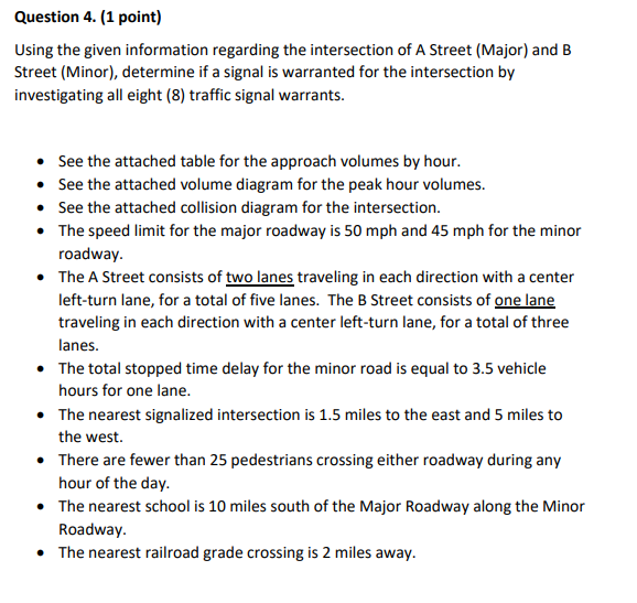 Question 4. (1 ﻿point)Using the given information | Chegg.com